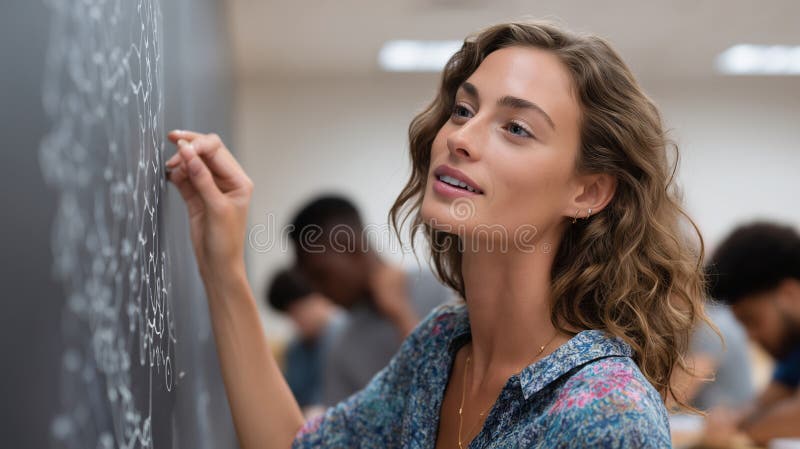 Educator Explaining Concepts To Students in a Classroom Setting during ...