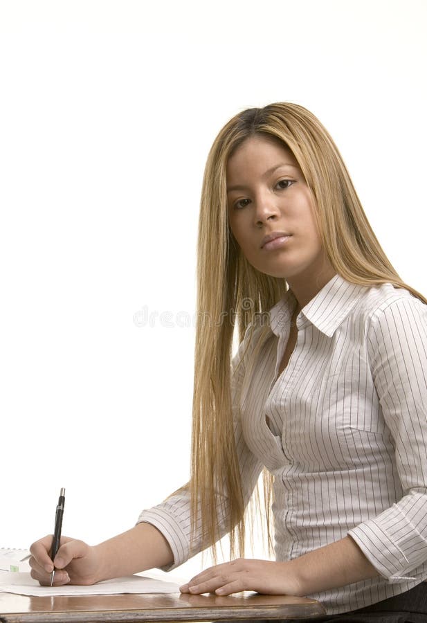 Woman writing stock photo. Image of management, business - 533394