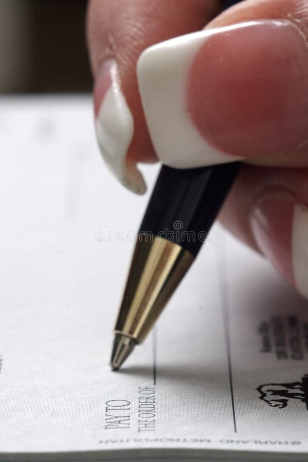 Check Writing stock photo. Image of accounting, payment - 4387848