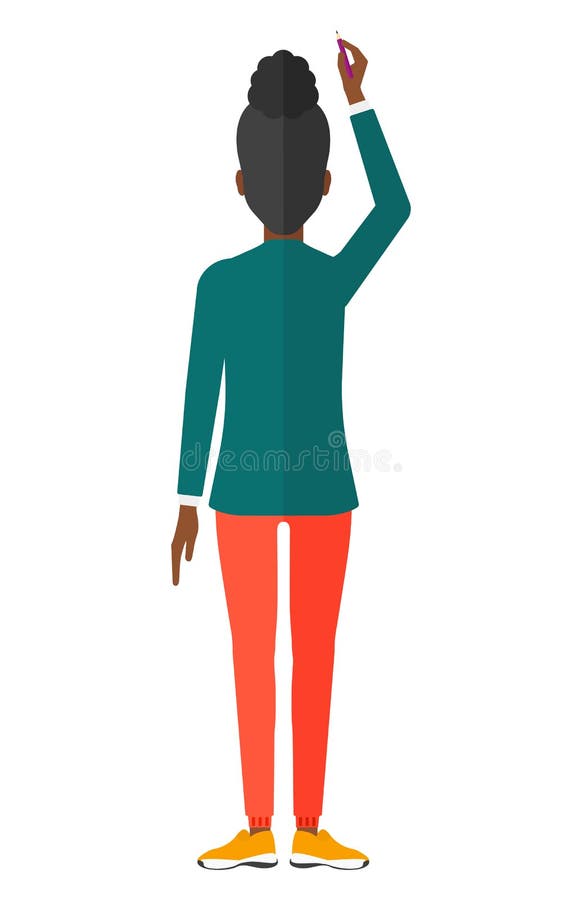 Woman Back View Draw Stock Illustrations – 321 Woman Back View Draw ...