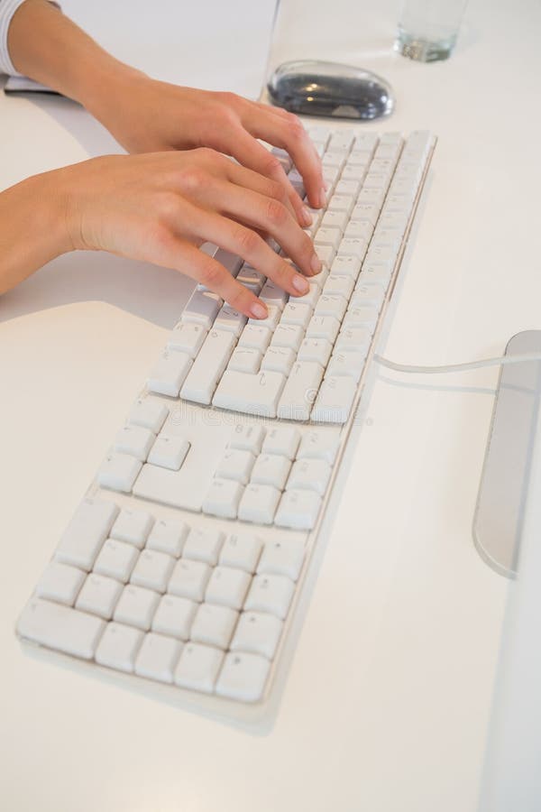 Woman Writting on His Keyboard Stock Image - Image of business ...