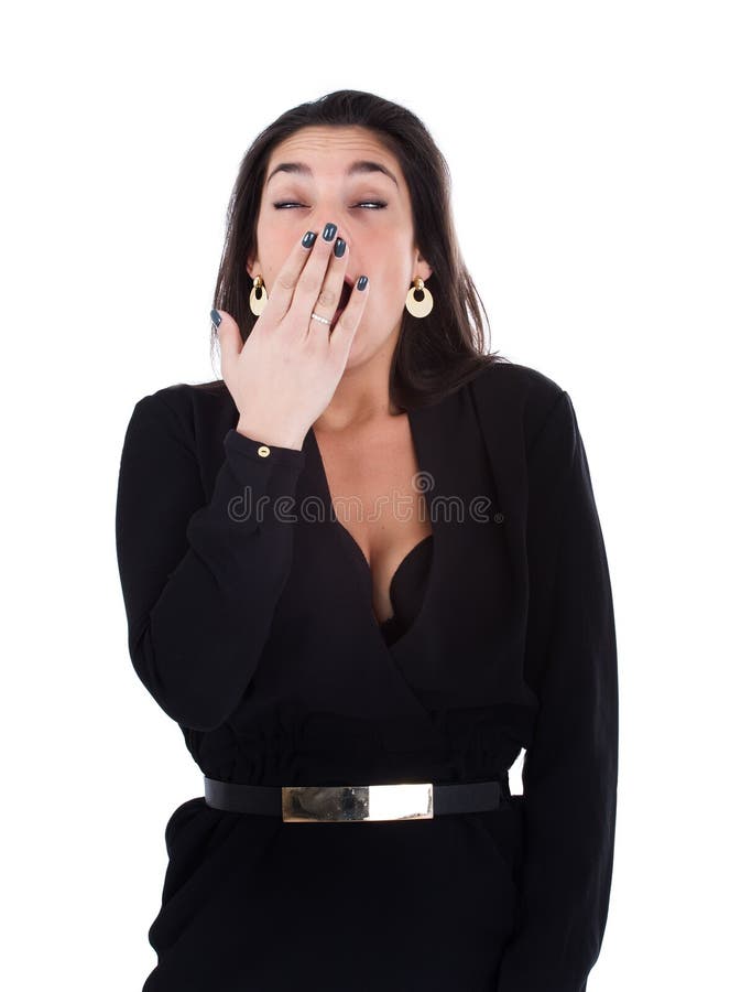 Woman yawning stock image. Image of gesturing, person - 38169459
