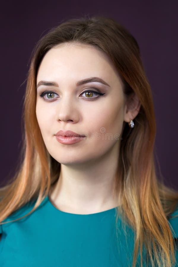Close Up Portrait Of A Beautiful Caucasian Girl Stock Image Image Of