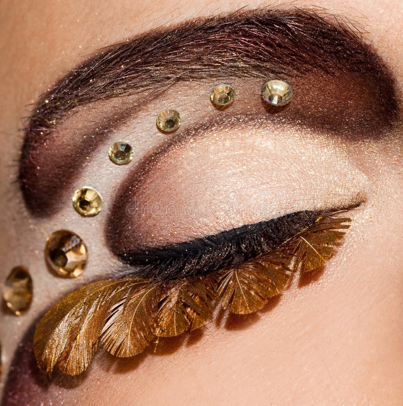 Shining face makeup stock image. Image of female, people - 33305249