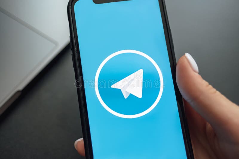 Screenshot of Telegram App Logo. Editorial Image - Image of layout ...