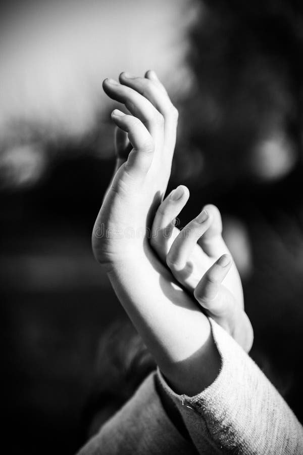 Womans Hands Swinging in the Air Stock Image - Image of monochrome ...
