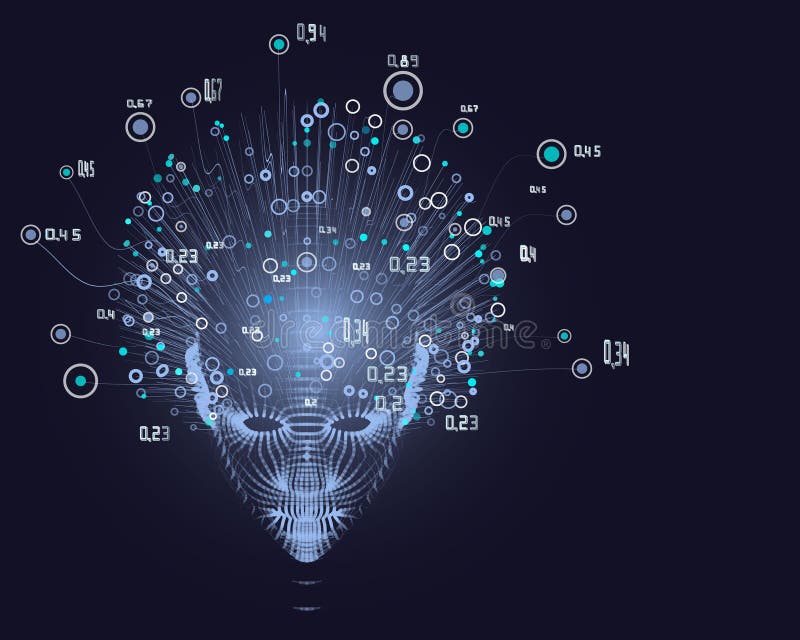 Big Data Concept. Abstract Artificial Intelligence Background. Machine ...