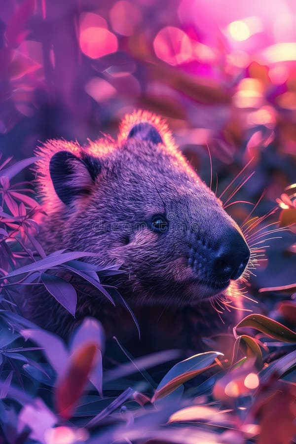 Wombat Animal in Nature. Selective Focus Stock Photo - Image of wombat ...