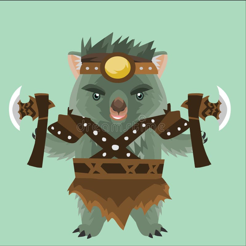 Wombat Warrior Stock Illustrations – 12 Wombat Warrior Stock ...