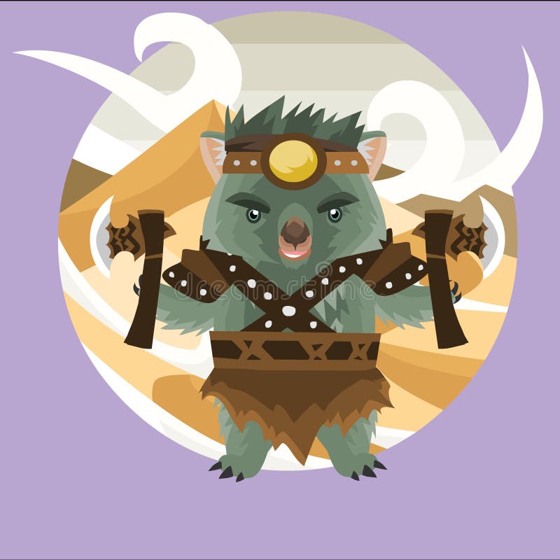 Wombat Warrior Stock Illustrations – 12 Wombat Warrior Stock ...