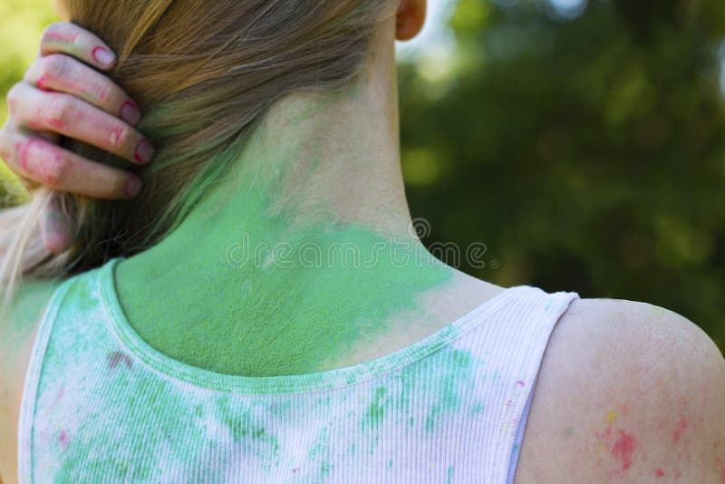 Women Back Covered Color Paint Stock Photos - Free & Royalty-Free Stock ...
