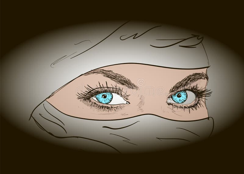 Arabic Women Eye Stock Illustrations – 158 Arabic Women Eye Stock ...