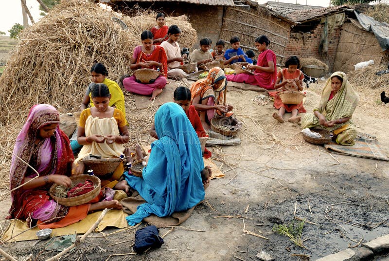 Women beedi worker editorial stock image. Image of children - 13778469