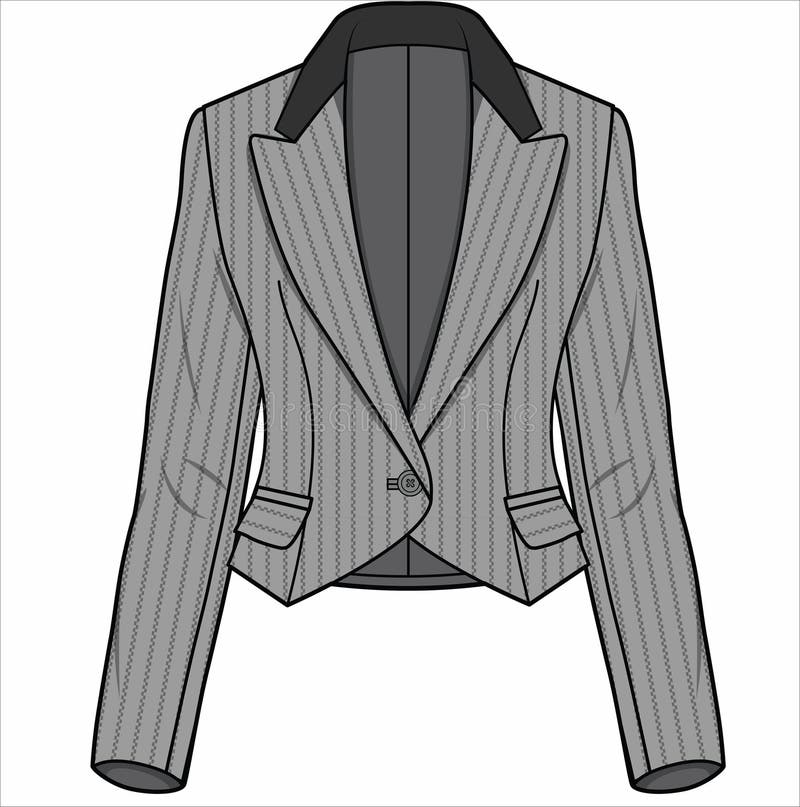 Women and Girls Corporate Wear Blazer Stock Vector - Illustration of ...
