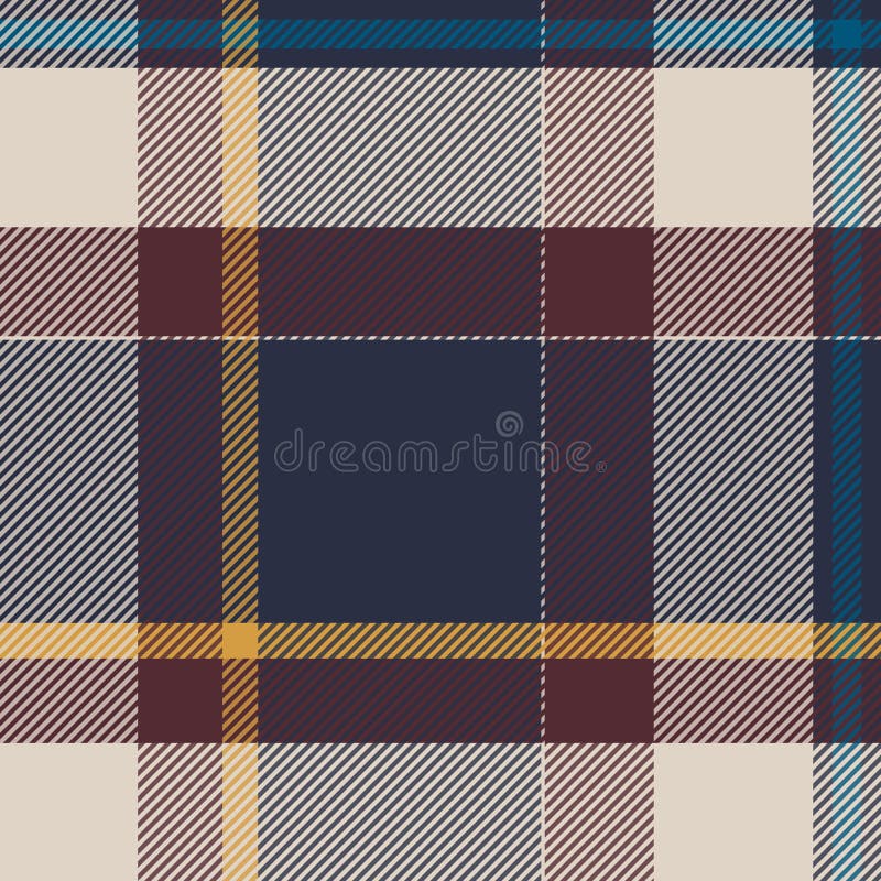 Vector Seamless Plaid Pattern Illustration. Vintage College Look Plaid ...