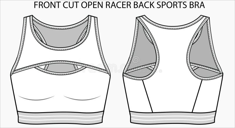 Fashion Sports Bra for Girls and Women Wera Stock Vector - Illustration ...
