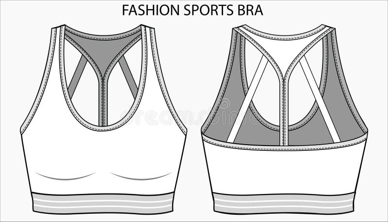 Fashion Sports Bra for Girls and Women Wera Stock Vector - Illustration ...