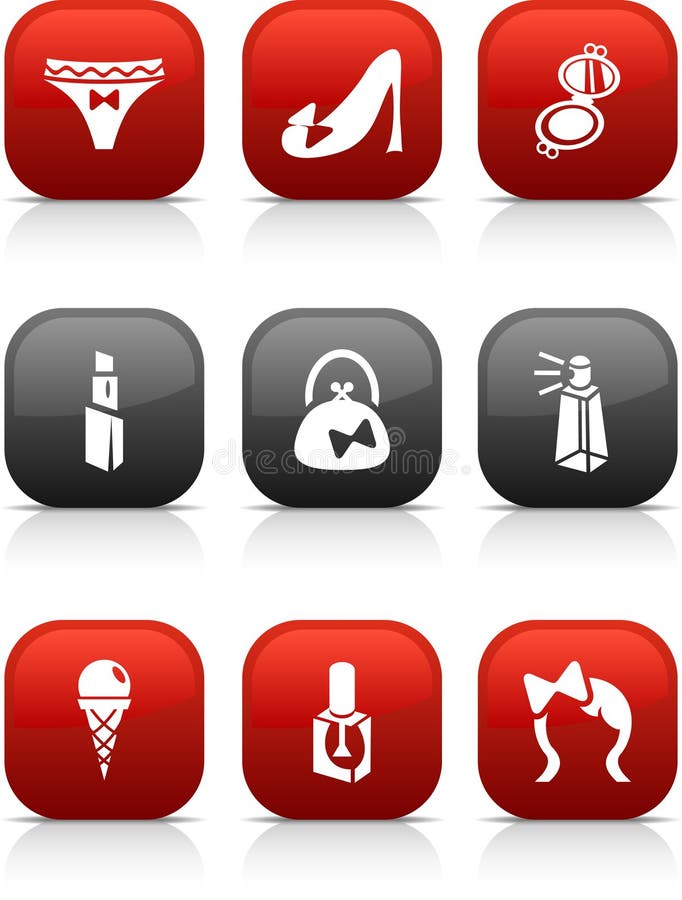 Women buttons. stock vector. Illustration of shadow, badge - 12545367