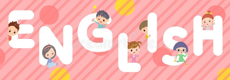 Women Character Illustration Font Title Design Stock Vector ...