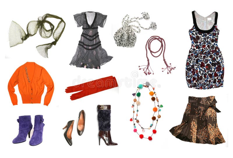 Women clothes set stock photo. Image of female, individuality - 11836168
