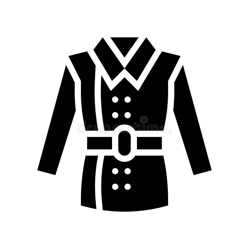 Women Coat Vector Illustration Flat Style Icon Stock Vector