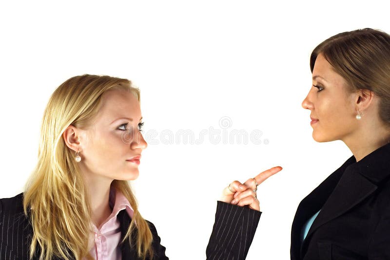 Women in Confrontation stock photo. Image of brunette - 2242640