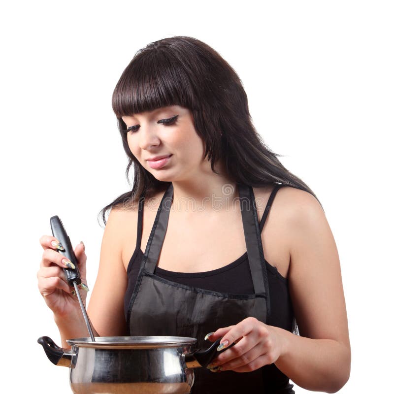 Women cooking stock photo. Image of closefocus, beauty - 16808168