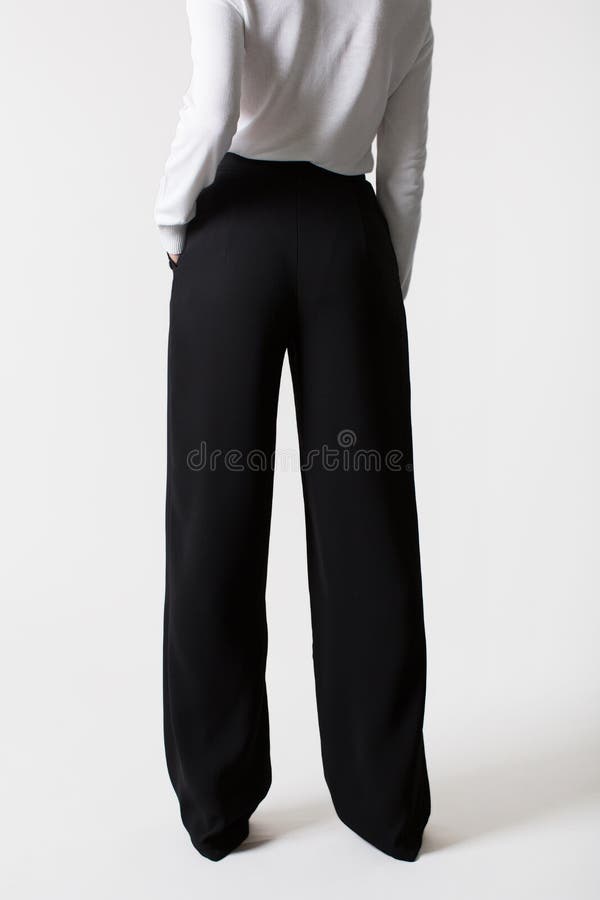 Women Costume Pants Oversize Model Stock Photo - Image of caucasian ...