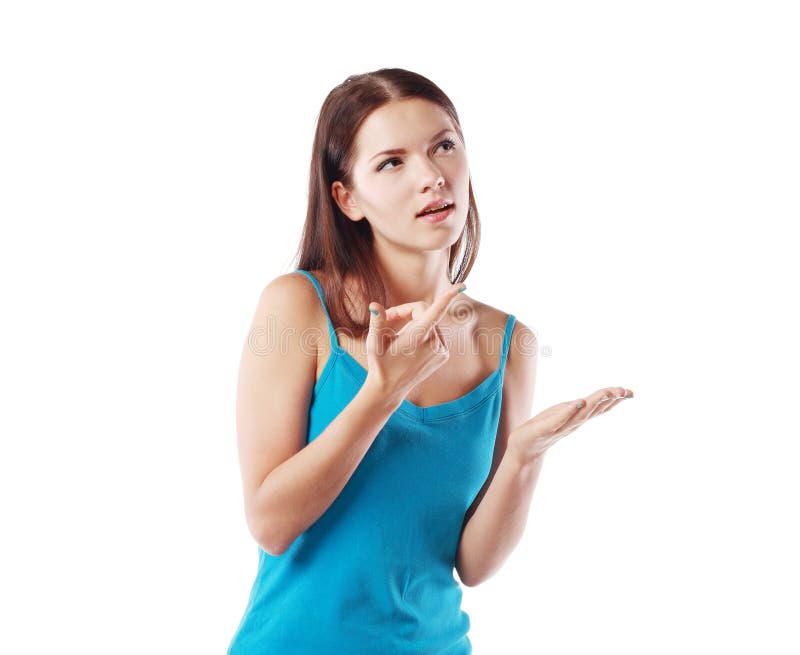 Women counting stock photo. Image of lady, beautiful - 43866584