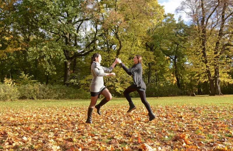 Women dancing stock photo. Image of autumn, harmonious - 35606222