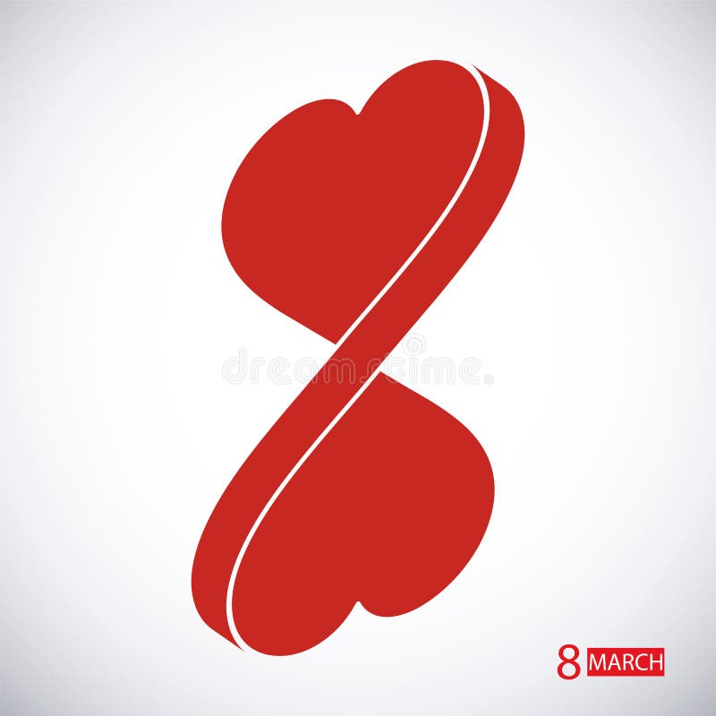 Women day 8 march.Heart stock vector. Illustration of flower - 39297248