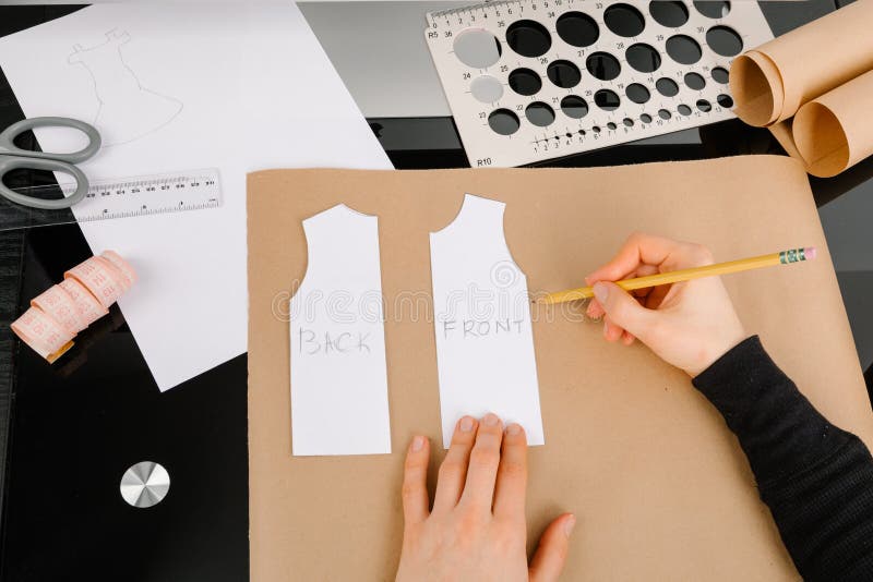 Women Designer Creating New Design Stock Photo - Image of concept ...