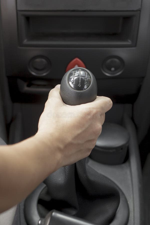 Women Driver is Changing Gears of Car Stock Photo - Image of engine ...