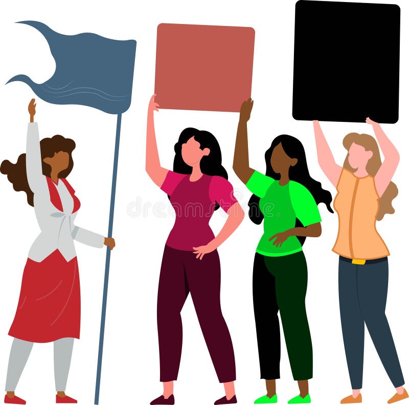 Women Empowerment Vector Illustration, International Women S Day ...