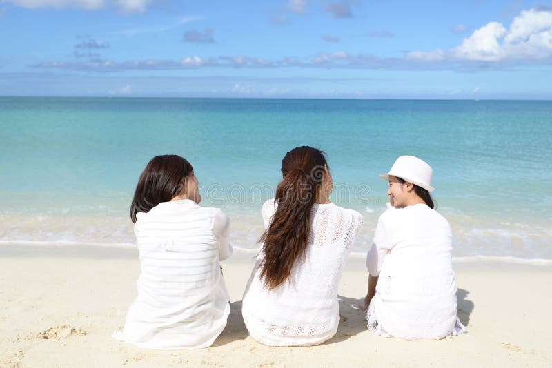 Women enjoy the sun stock photo. Image of back, health - 112476976