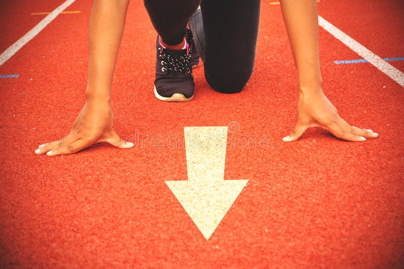 Women Exercise in the Stadium Stock Image - Image of athlete, summer ...