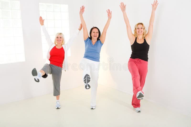 Women during exercising stock photo. Image of hands, body - 8869276