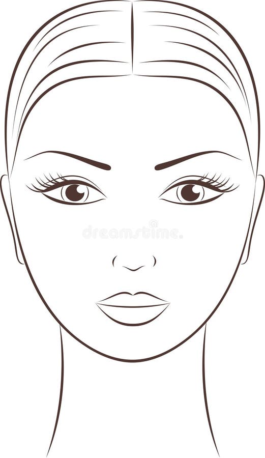 Face Woman Sketch Drawing Stock Illustrations 71 041 Face Woman