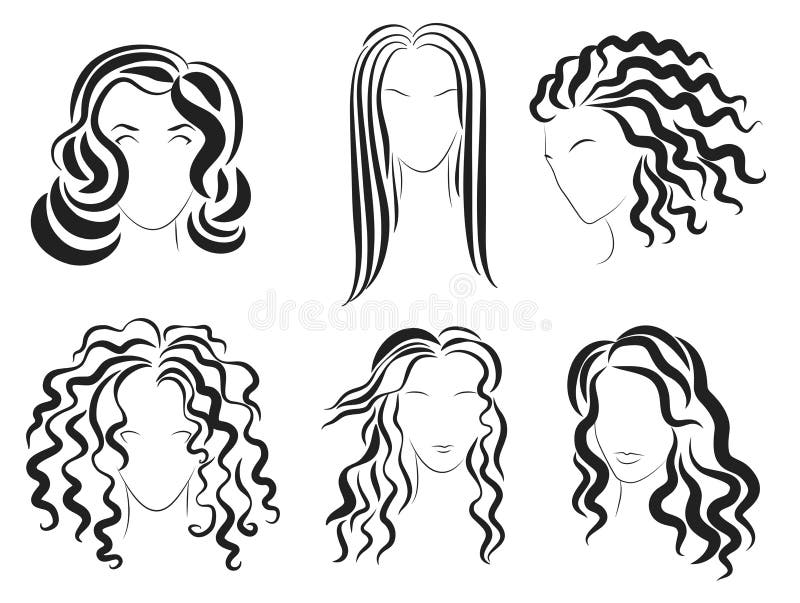 Women Hair Vector Stock Illustrations – 68,996 Women Hair Vector Stock ...