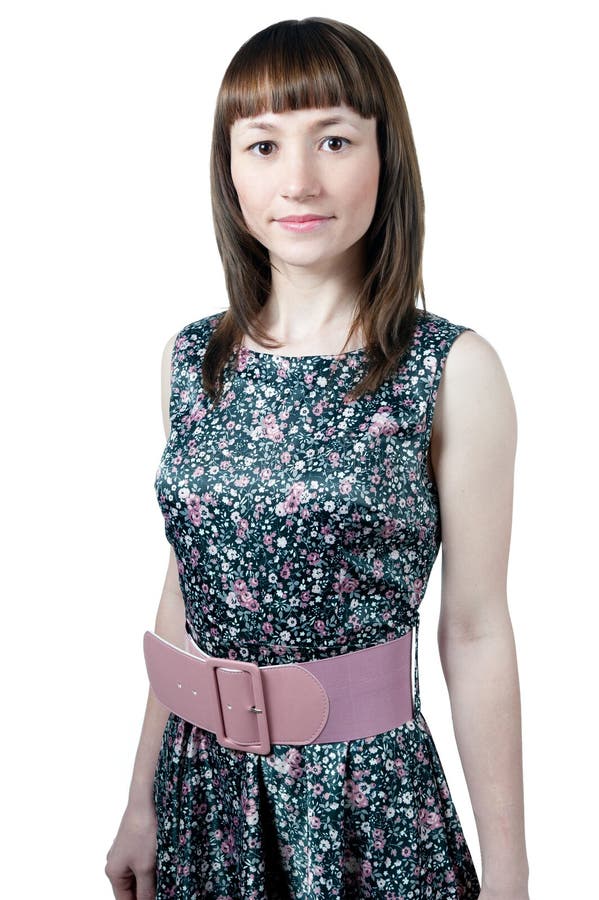 Women in Flower Pattern Dress Stock Image - Image of dress, full: 19727289