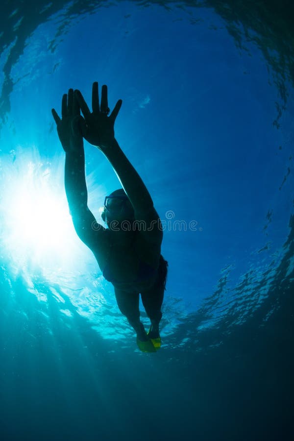 Women free diving stock photo. Image of breathhold, freediving - 28959192