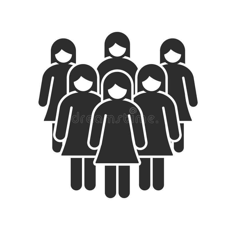 Women group icon stock vector. Illustration of personality - 299007120
