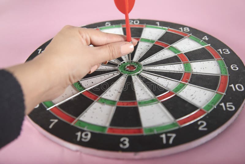Women Hand Arrow on the Target Stock Photo - Image of motivation ...