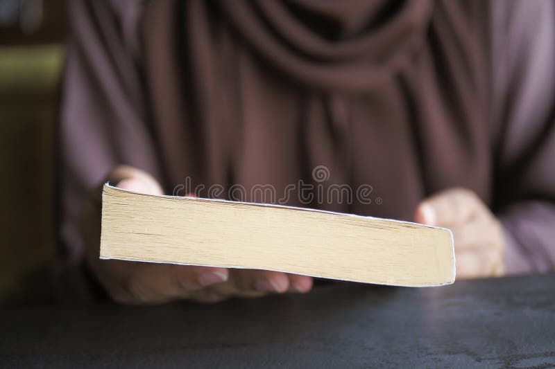 Women Hand Holding a Book at Library Stock Photo - Image of holding ...