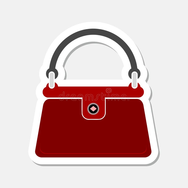 Women handbag sticker stock vector. Illustration of eps10 - 83398258