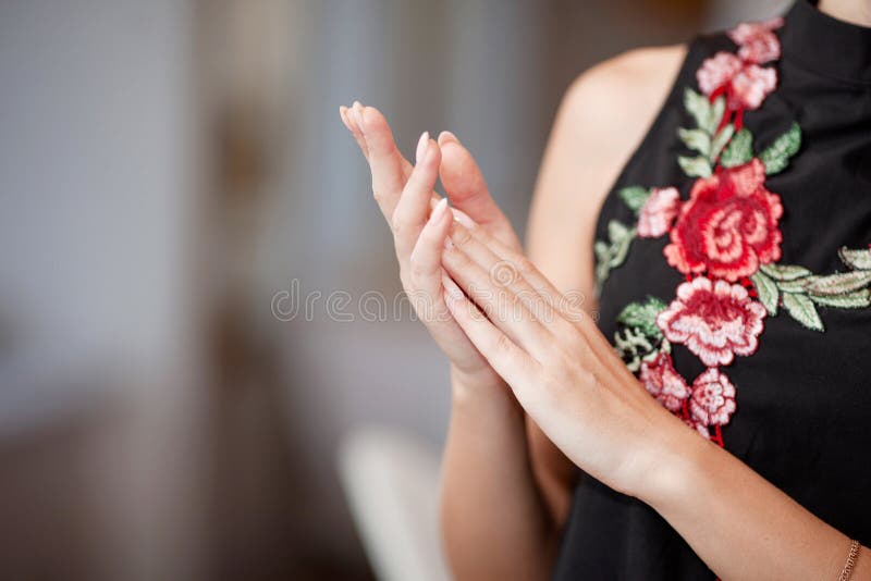 Women hands close up stock image. Image of close, elegant - 166645847