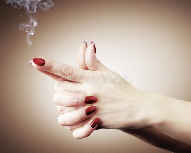 Smoking Gun (finger) stock photo. Image of shoot, concept - 5015106