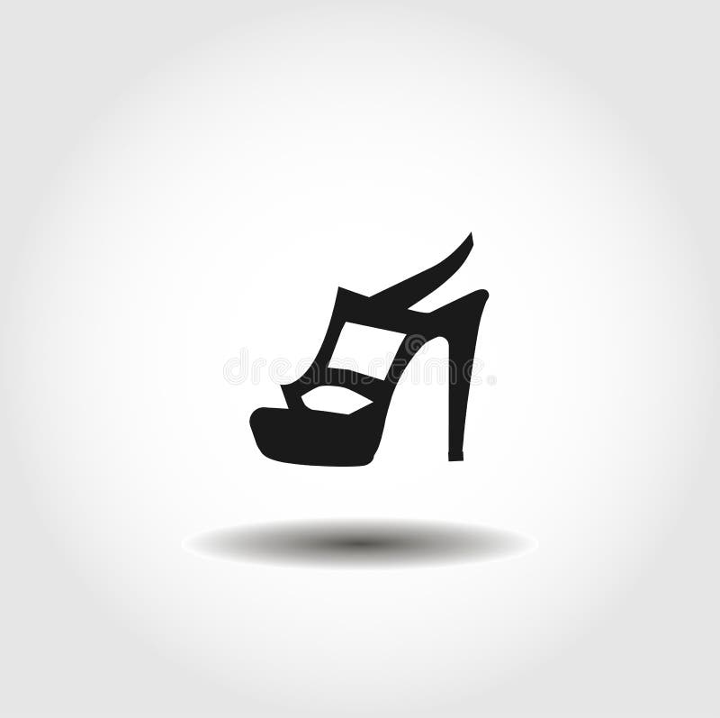 Isolated Black Platform High Heel Pump Stock Illustrations – 20 ...