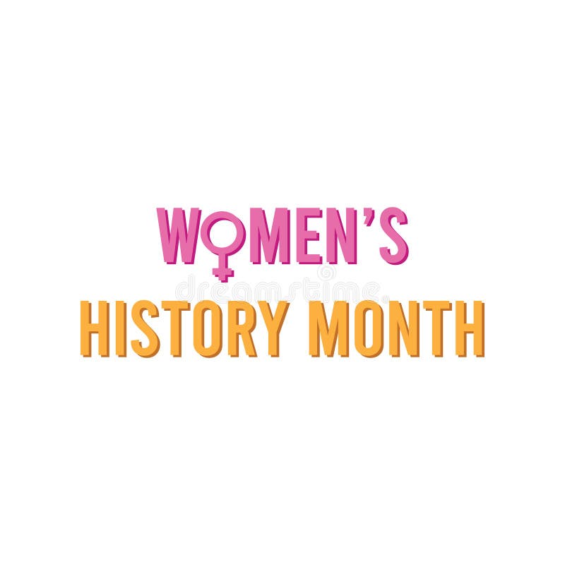 Women History Month Icon Vector Stock Vector - Illustration of gender ...