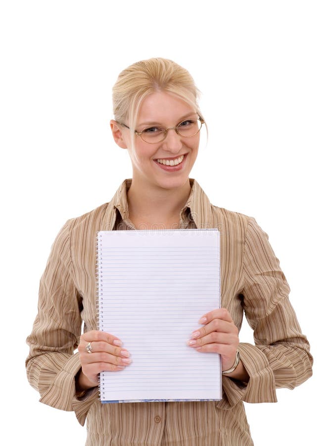 Women Holding Some Notebook Stock Photo - Image of beauty, lifestyle ...